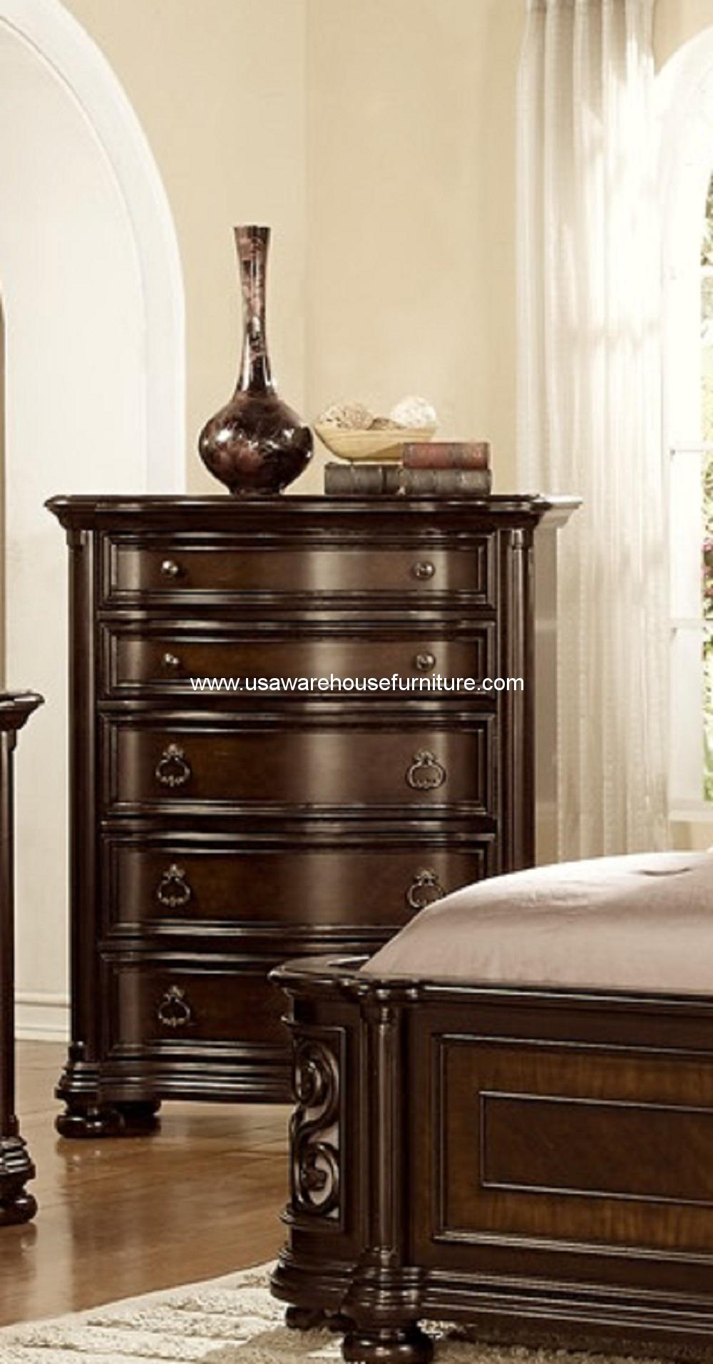 Allison B366 Five Drawer Chest - USA Warehouse Furniture
