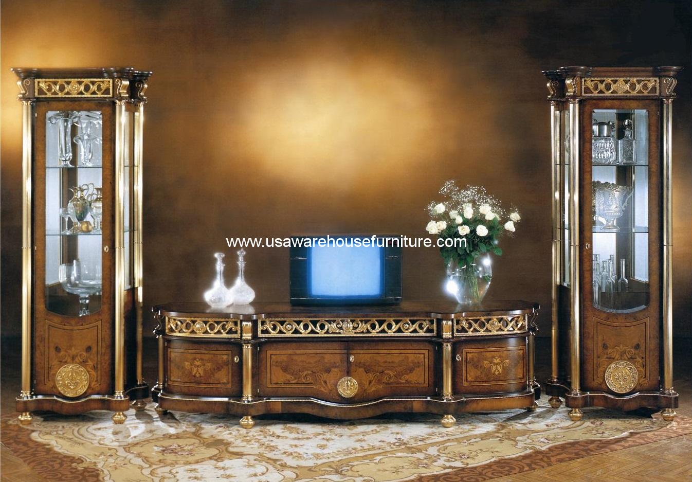 The Leonardo Luxury TV Media & Showcase Cabinet • USA Warehouse Furniture