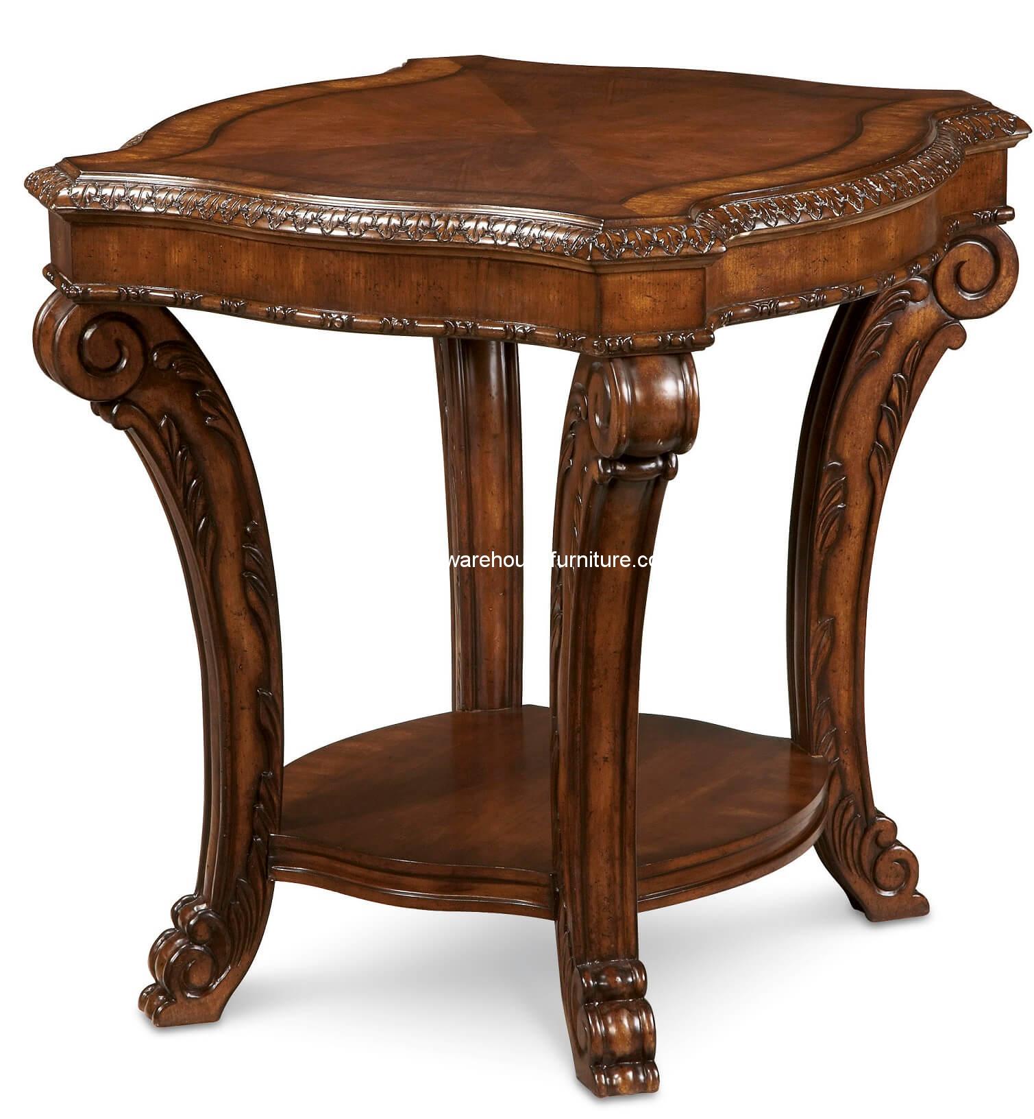 Old World Rectangular End Table