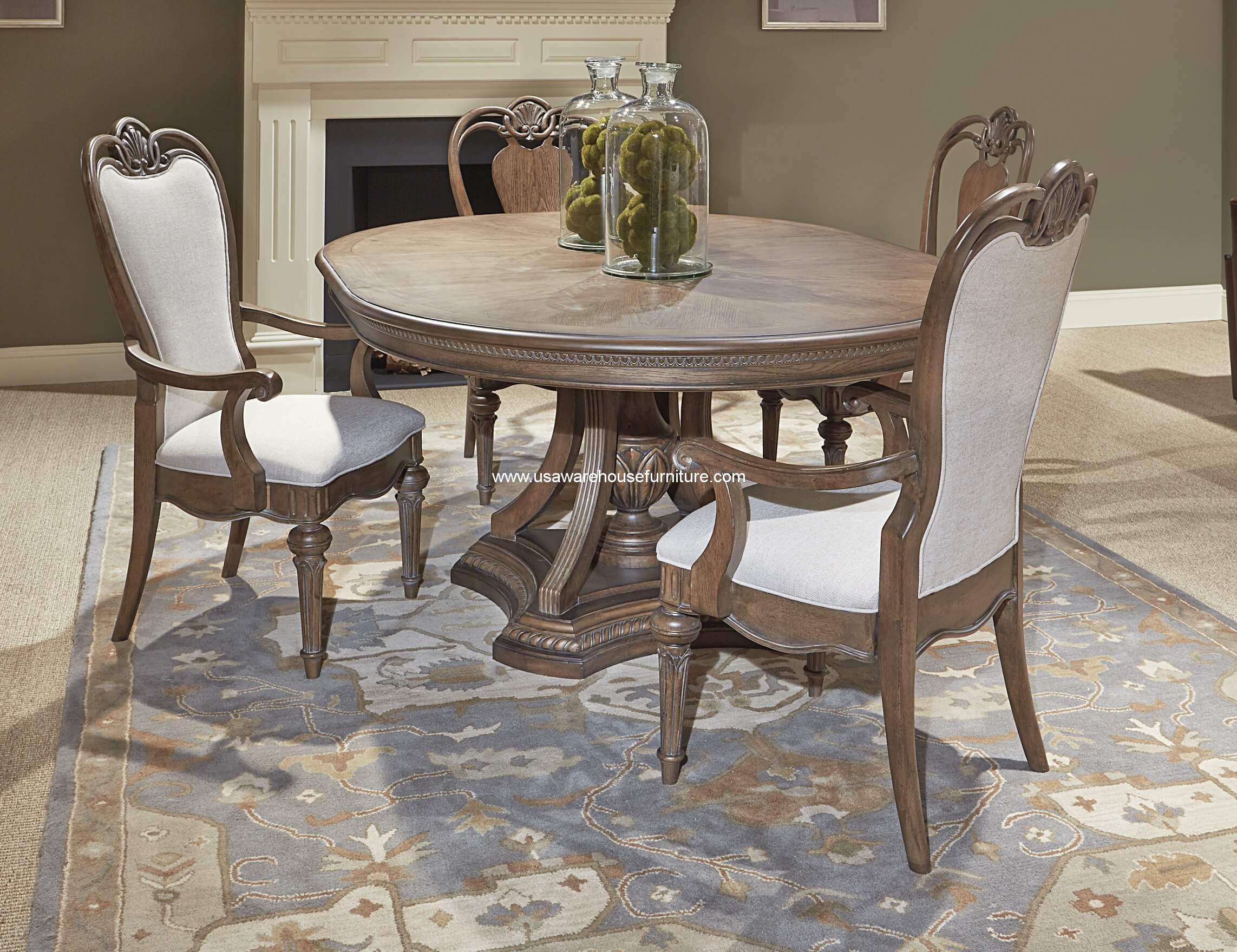 Renaissance Round To Oval Dining Set - USA Warehouse Furniture