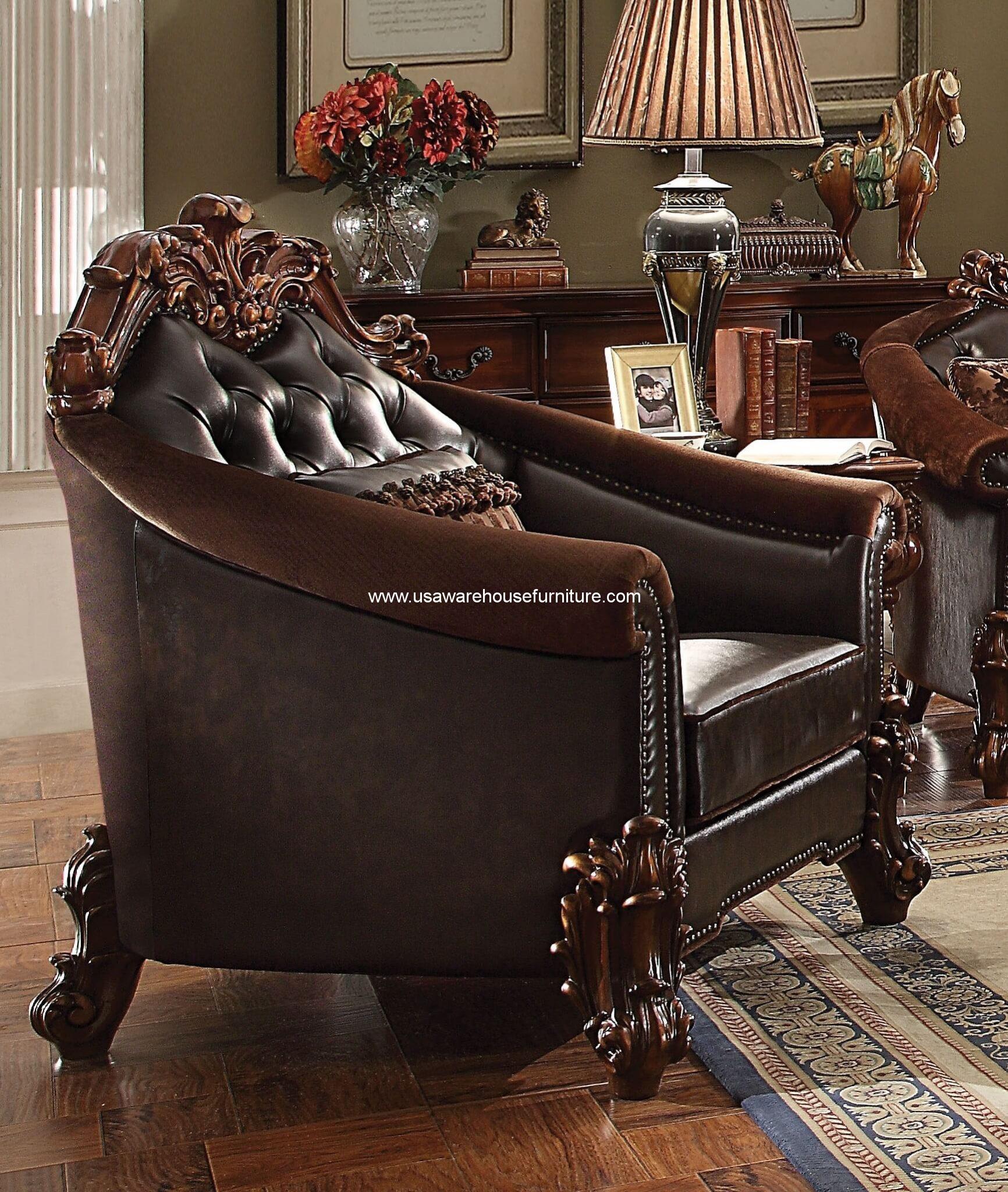 Vendome II Chair Cherry Finish - USA Warehouse Furniture