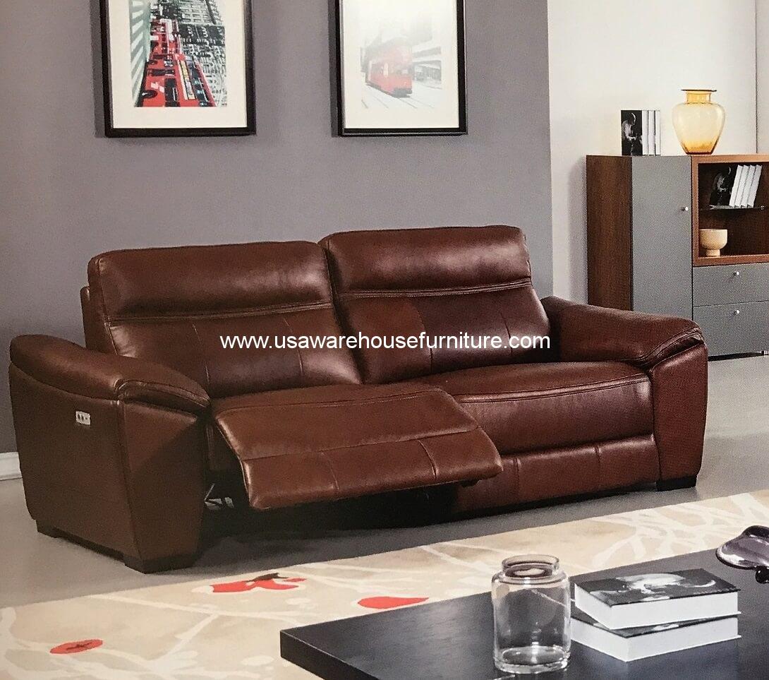 Italian Leather Power Recliner Sofa | Baci Living Room