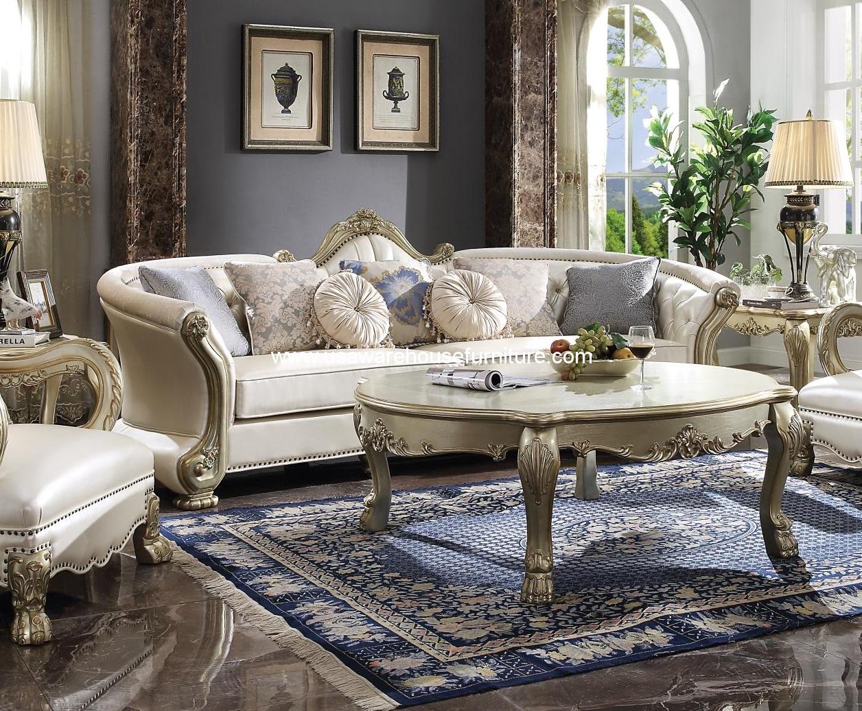Dresden II Pearl Sofa - USA Warehouse Furniture