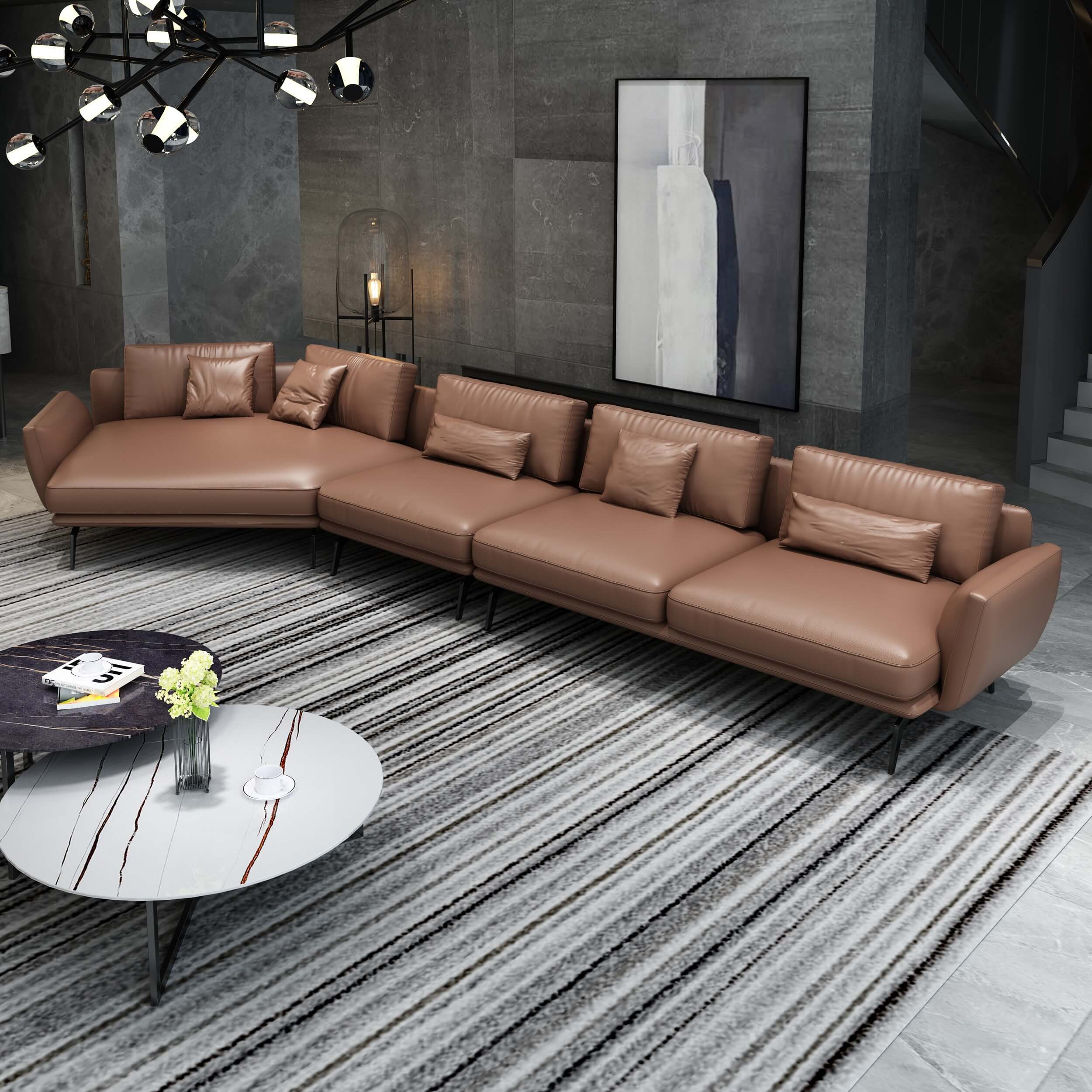 Luxury Leather Sectional Sofas | Cabinets Matttroy
